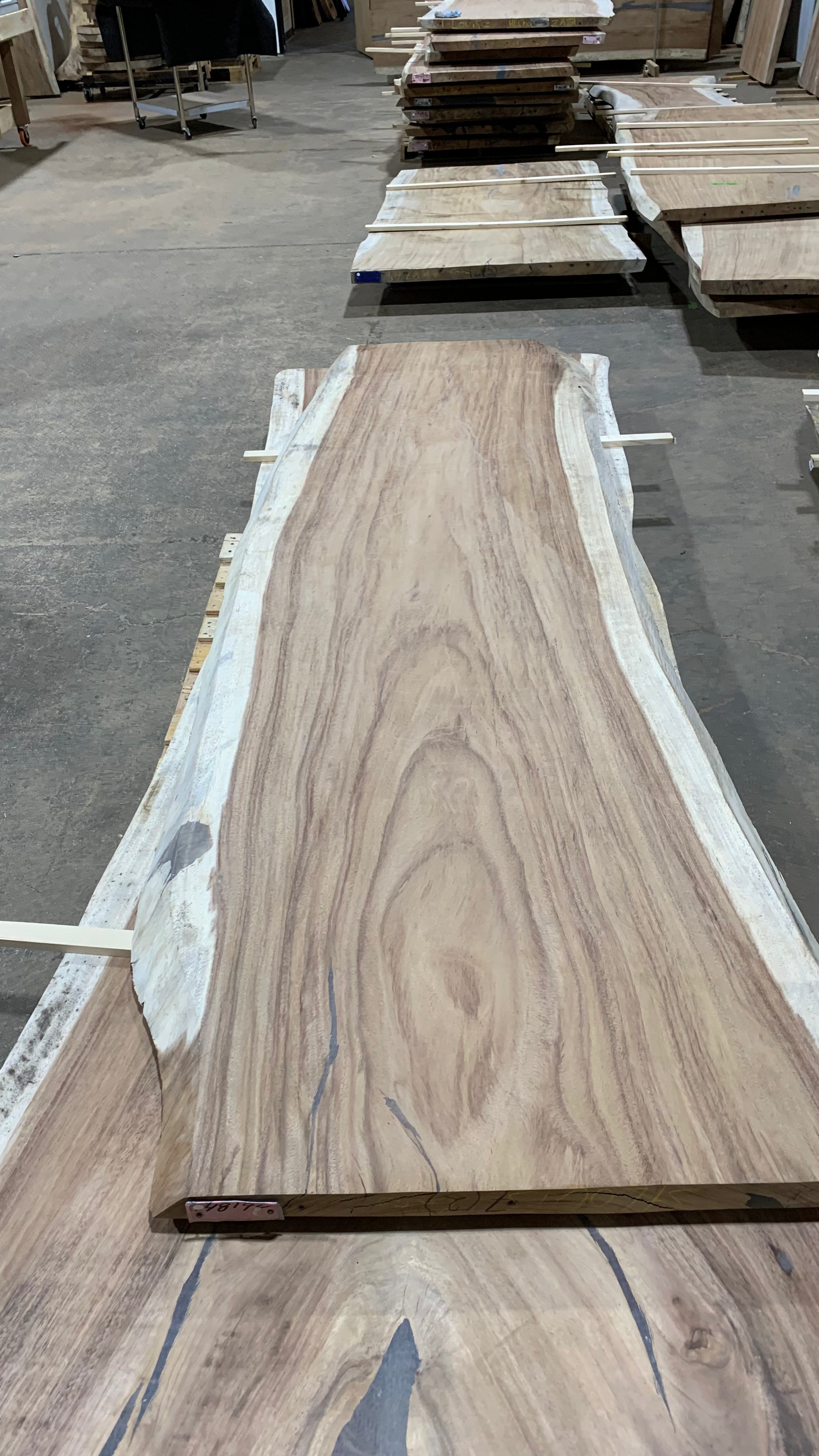 Table Top Slab 120" L x 37" W – Wild Wood Edges