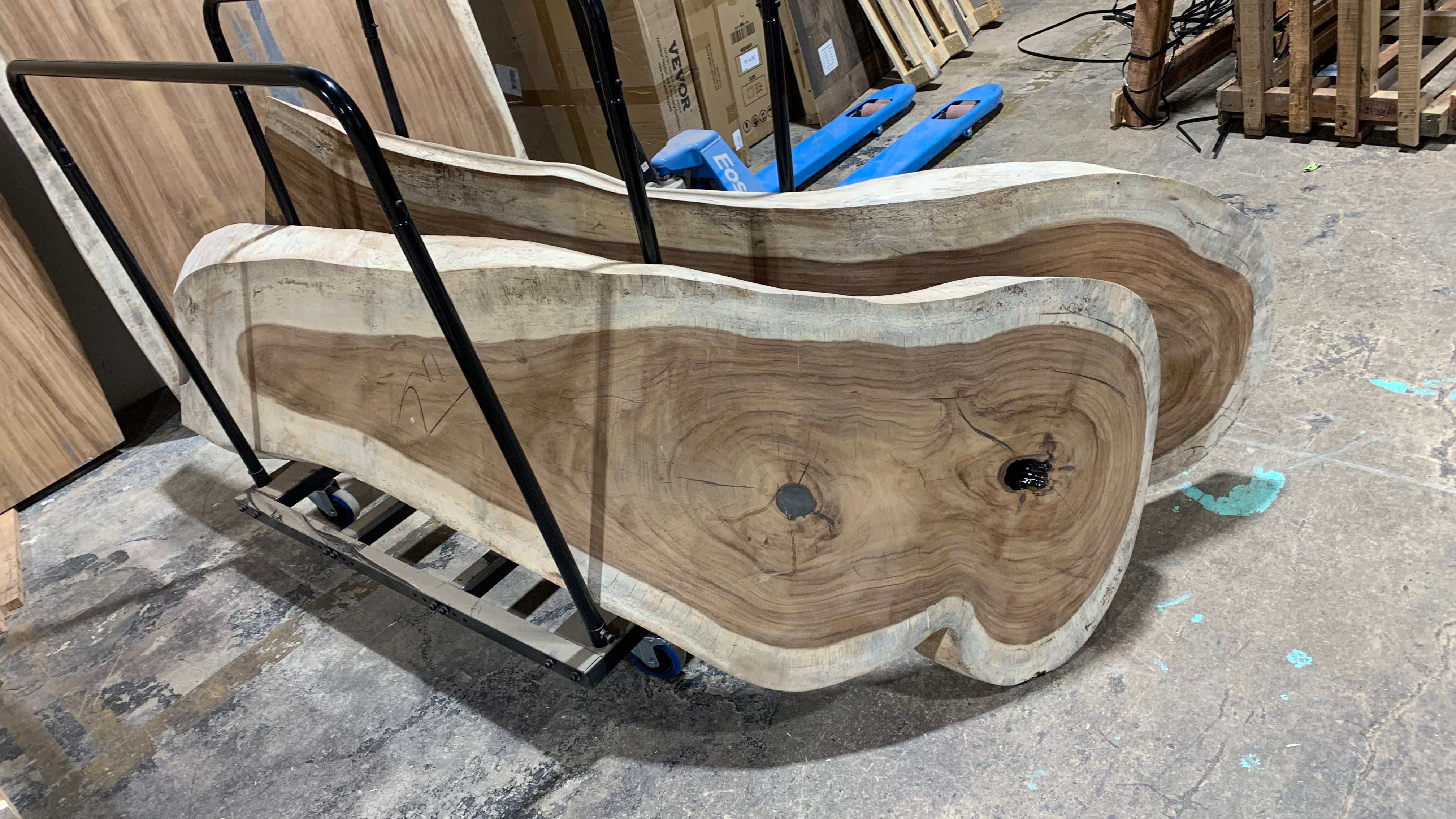 Drip Table 99"L x 21"W x 3"T – Wild Wood Edges