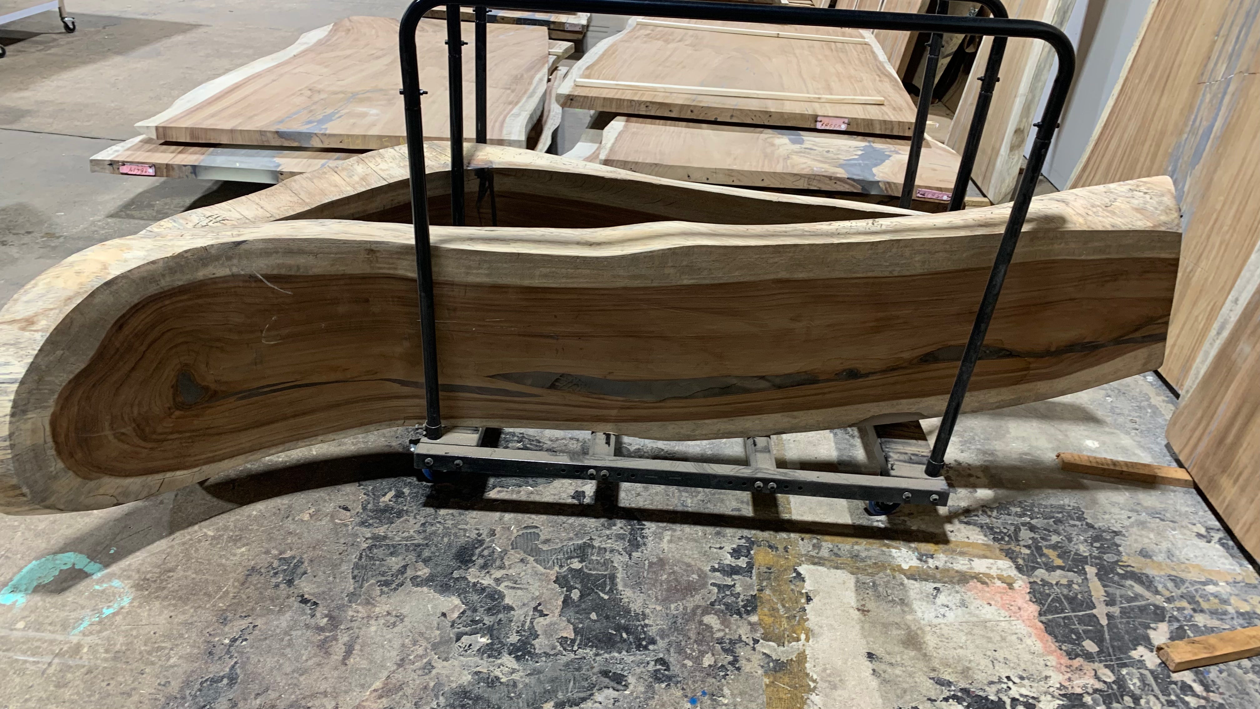 Drip Table 97"L x 22"W x 3"T – Wild Wood Edges